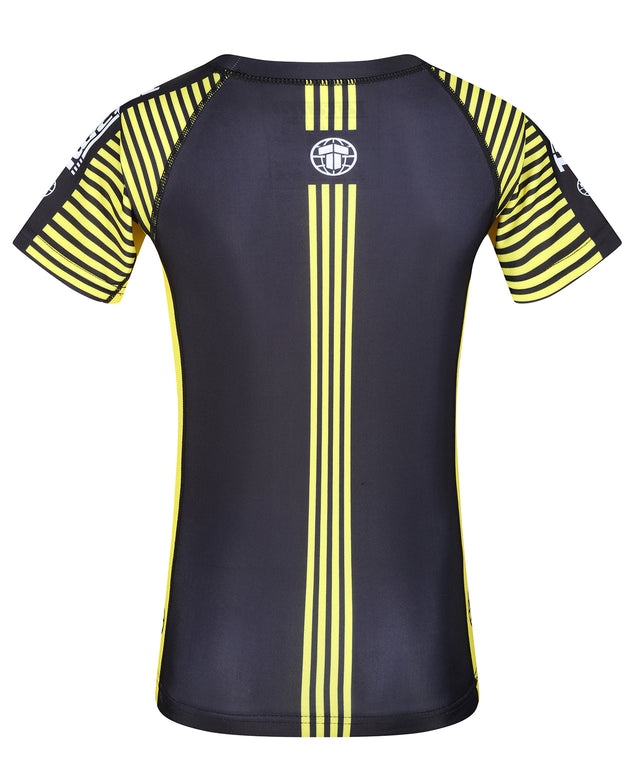 Kids IBJJF Ranked Rash Guard - Yellow – Tatami Fightwear USA