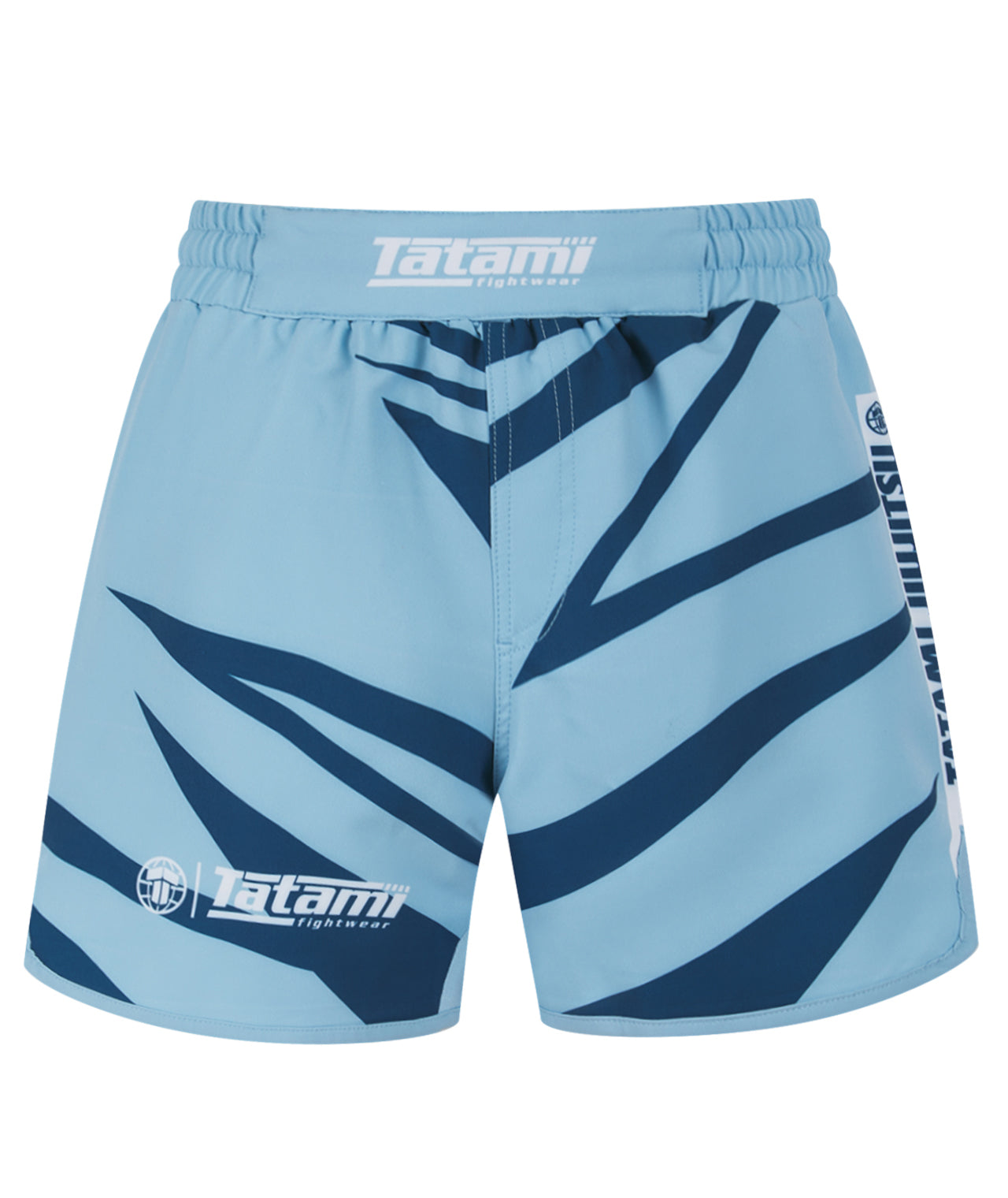 Ladies Abstract High Cut Shorts - Light Blue – Tatami Fightwear USA