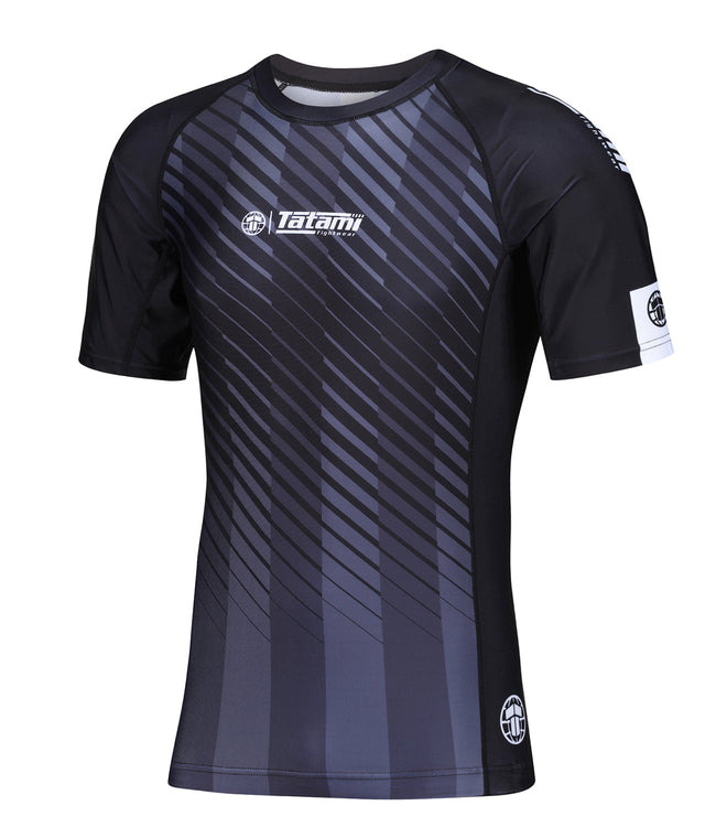 Abstract Rash Guard - Black & Grey – Tatami Fightwear USA