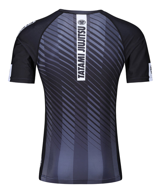 Abstract Rash Guard - Black & Grey – Tatami Fightwear USA
