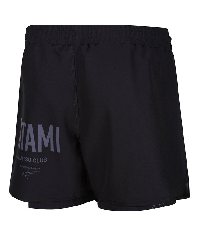 JJ Club Hybrid High Cut Shorts - Black – Tatami Fightwear USA