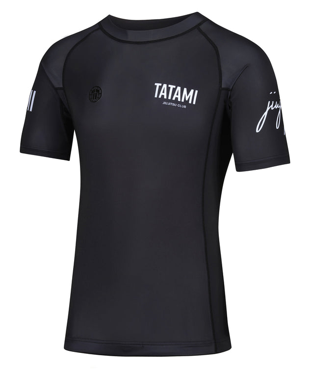 JJ Club Short Sleeve Rash Guard - Black – Tatami Fightwear USA