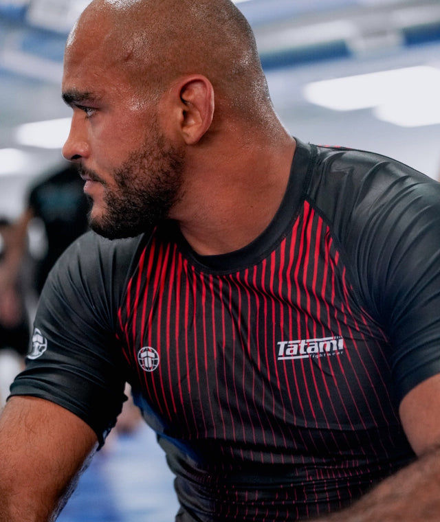 Milan Eco Tech Recycled Rash Guard - Red – Tatami Fightwear USA