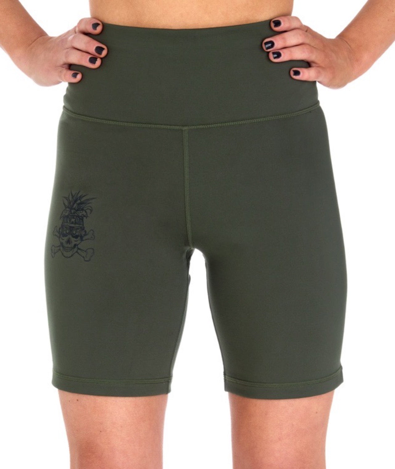 Ladies REORG Pineapple Compression Shorts - Khaki – Tatami Fightwear USA